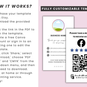 Facebook Review Card, Facebook Qr Code, Qr Sign, Leave Us A Review Card ...
