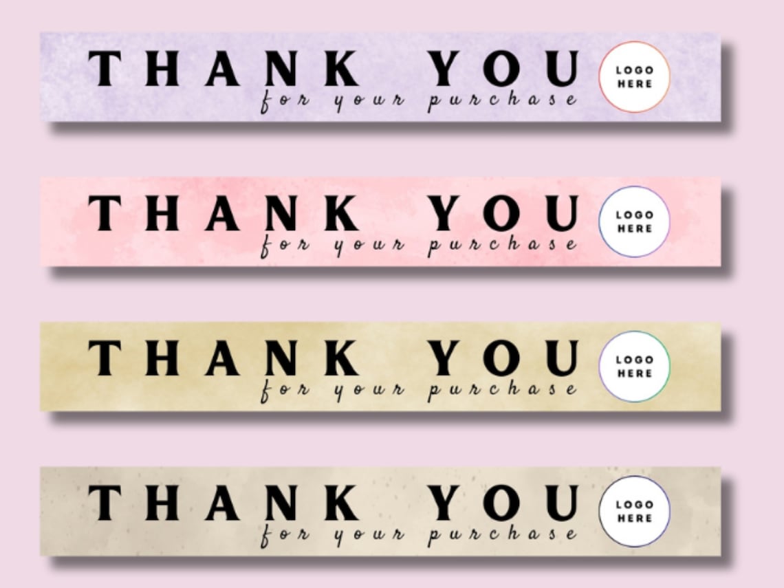 Editable Etsy Order Receipt Banner Template: Thank You Banner (canva ...