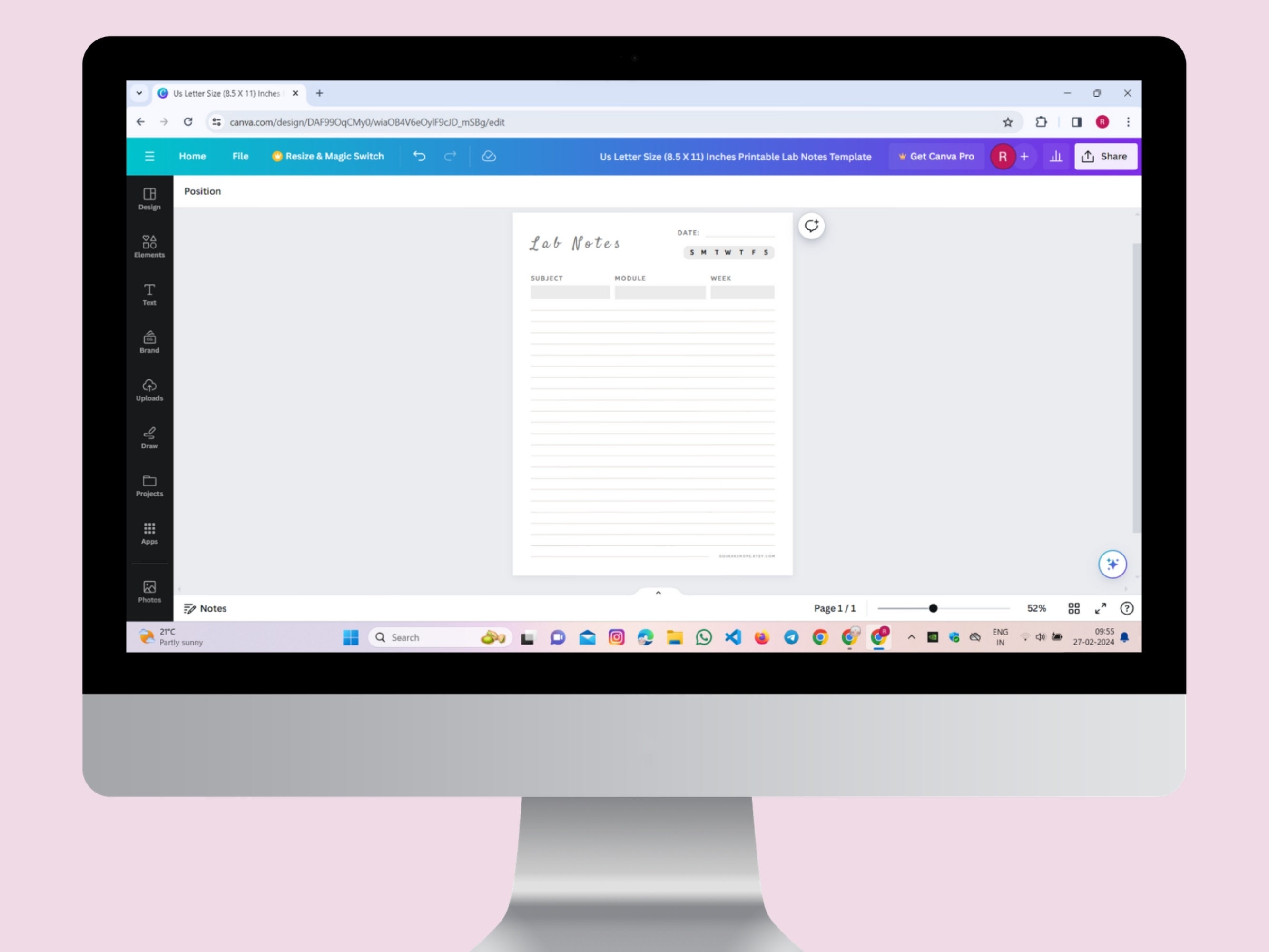 Printable Student Lab Notes, Lab Notes, Student Planner, Lined Lab ...