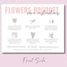 Flowers Bouquet Care Card Template: Editable Printable Guide - Etsy