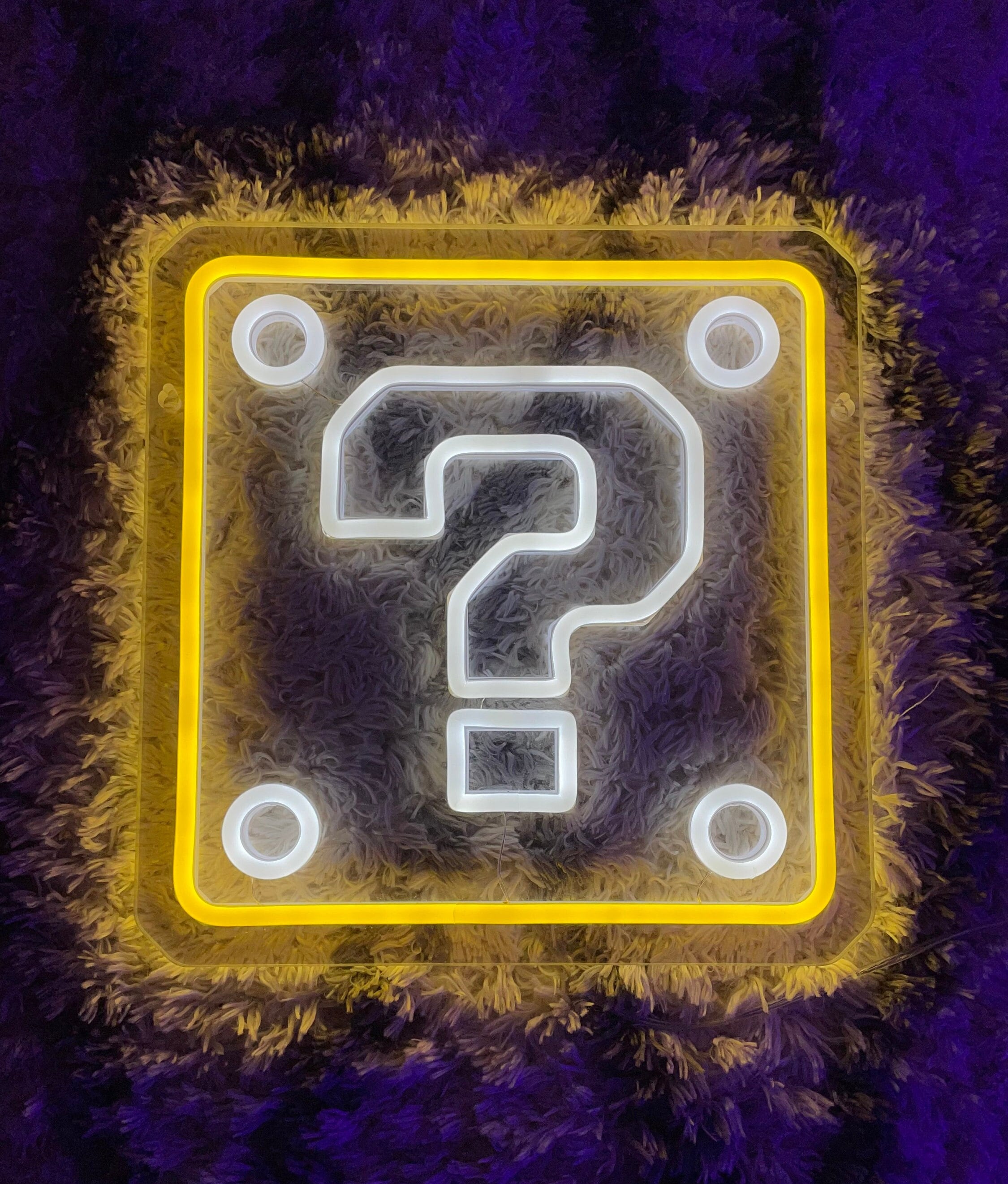 Marioglo Question Mark LED Neon Sign - Room Decor | Man Cave | Neon ...