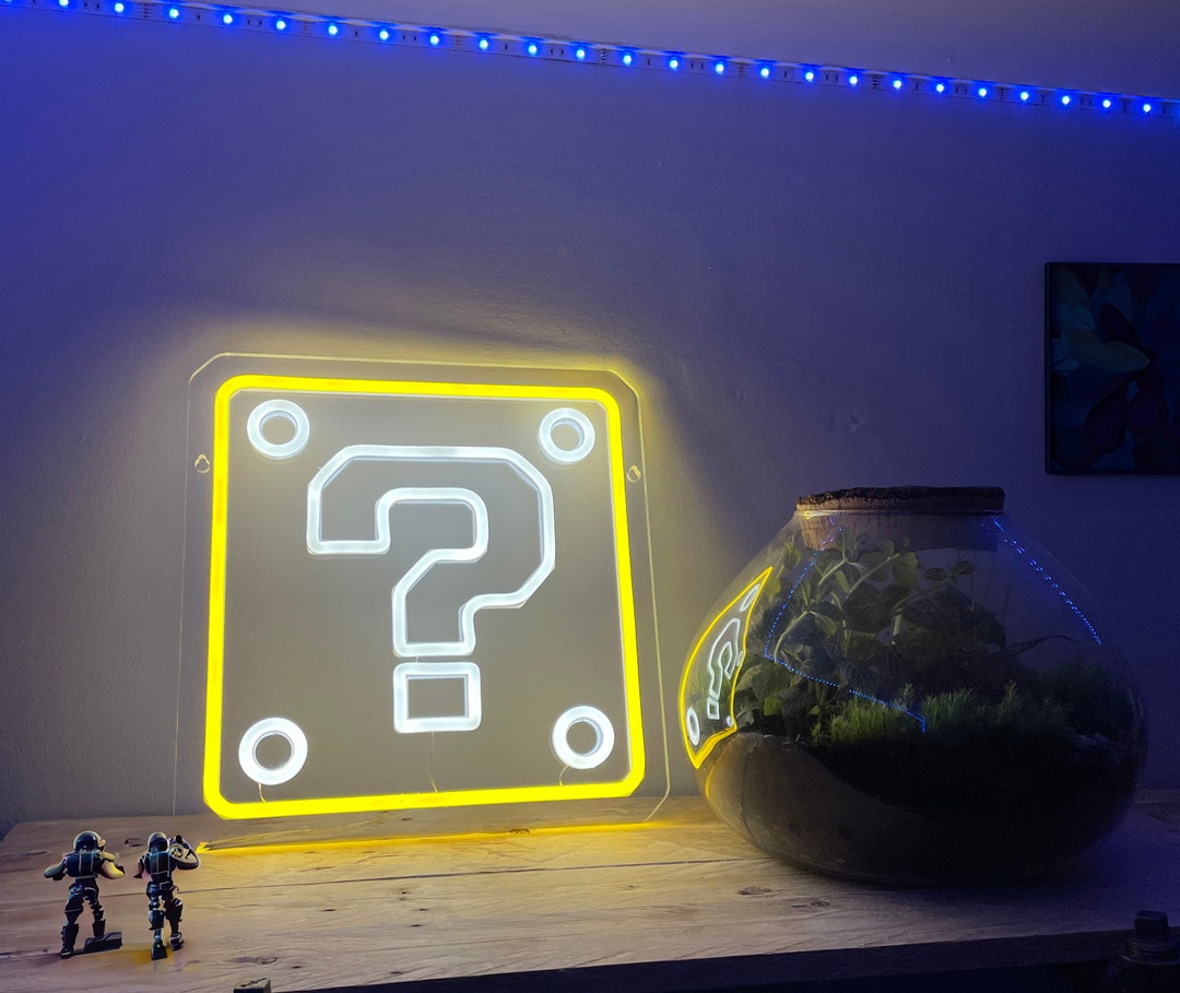 Marioglo Question Mark LED Neon Sign - Room Decor | Man Cave | Neon ...