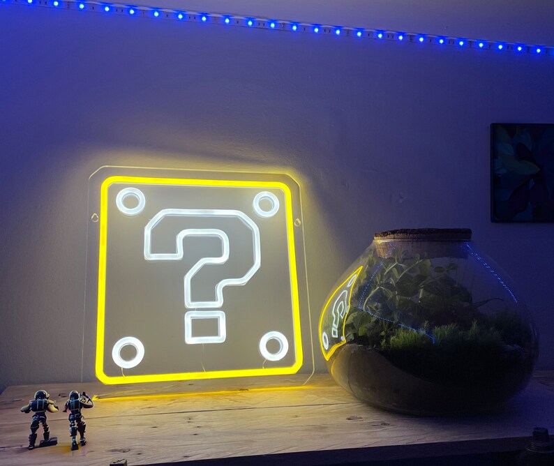 Marioglo Question Mark LED Neon Sign - Room Decor | Man Cave | Neon ...