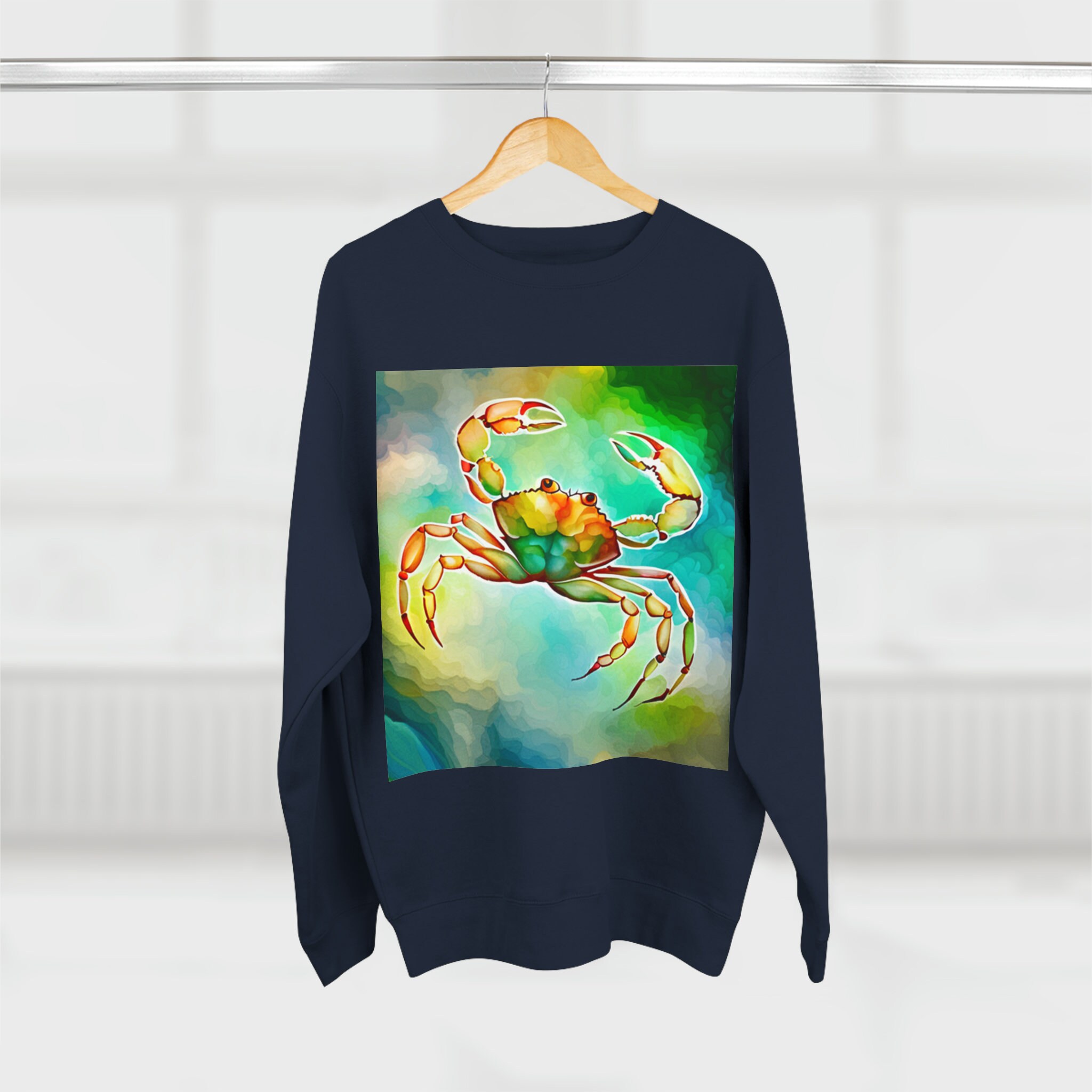 Unisex Premium Crewneck Sweatshirt Cancer Zodiac Design Cool - Etsy