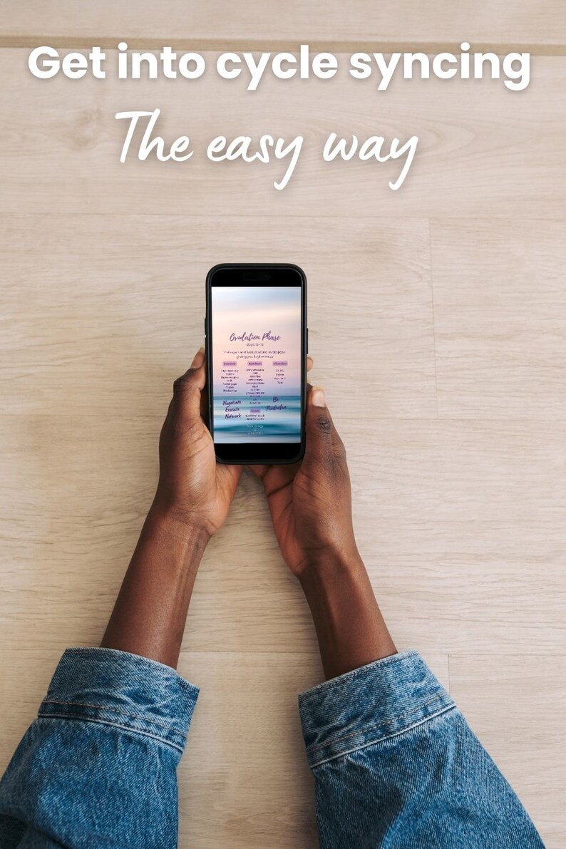 SET OF 4 Cycle Syncing Cheat Sheets | Cycle Sync Phone Wallpaper ...