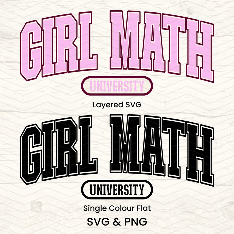 Girl Math SVG Funny SVG Girly SVG Girl Math Png Trendy Png Girl Math ...