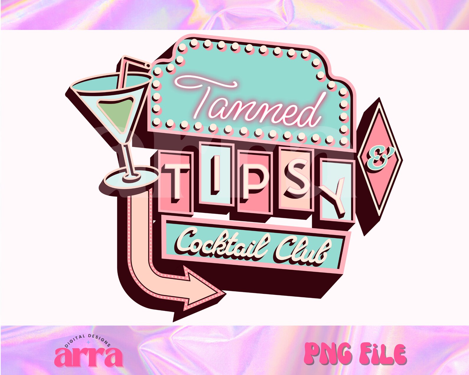 Tanned and Tipsy Png Retro Summer Png Trendy Summer Png Beach Vibes Png ...