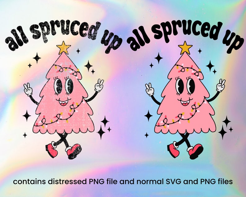 All Spruced up SVG Christmas Tree PNG pink Christmas Svg Christmas Png ...