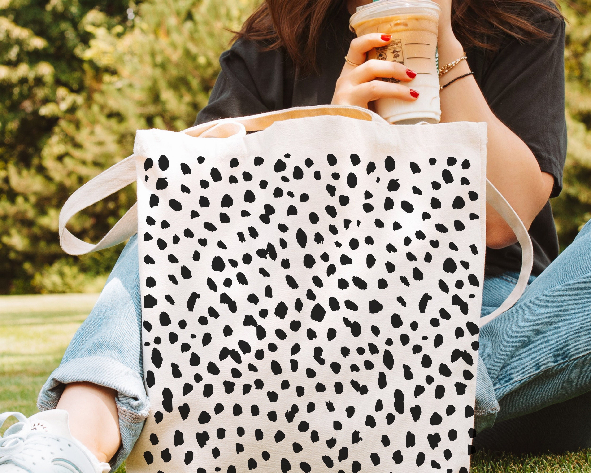 Dalmatian Print SVG and PNG Bundle Seamless Dalmation Spots Pattern ...