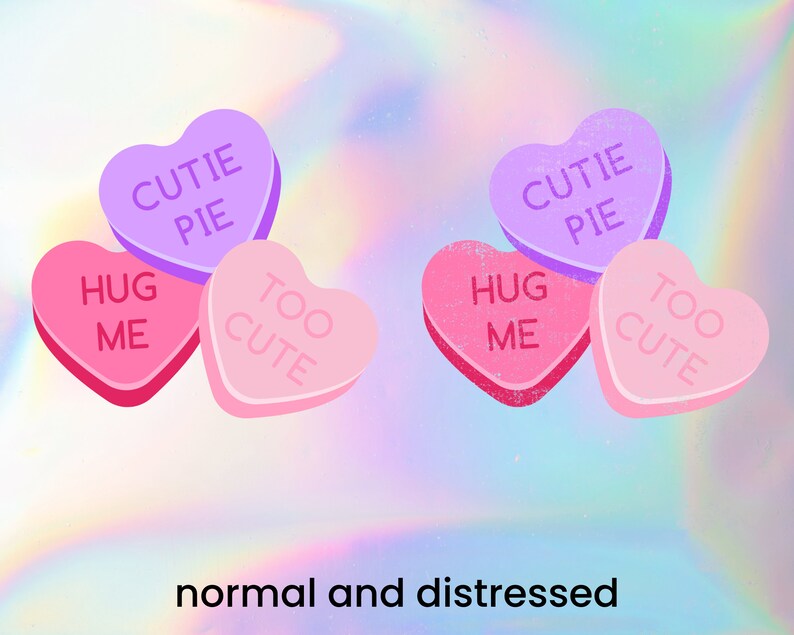 Heart Candy PNG Sweetheart Valentine PNG Trendy Png Retro Valentines ...