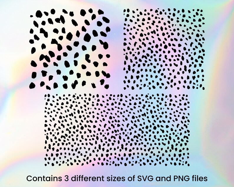 Dalmatian Print SVG and PNG Bundle Seamless Dalmation Spots Pattern ...
