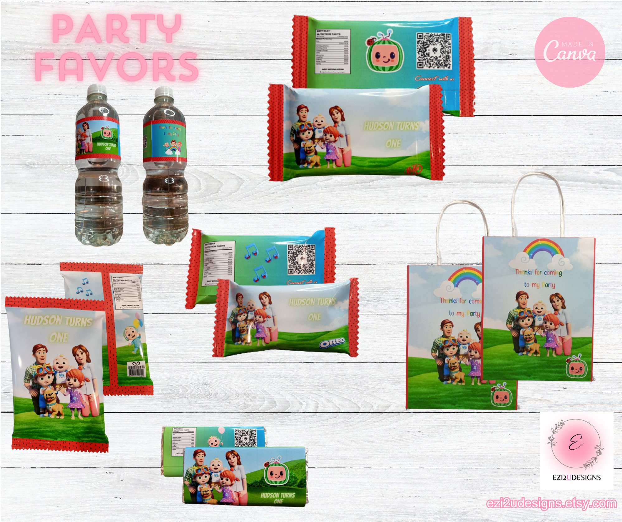 Cocomelon Water Bottle Label Cocomelon Label Water Party Bottle ...