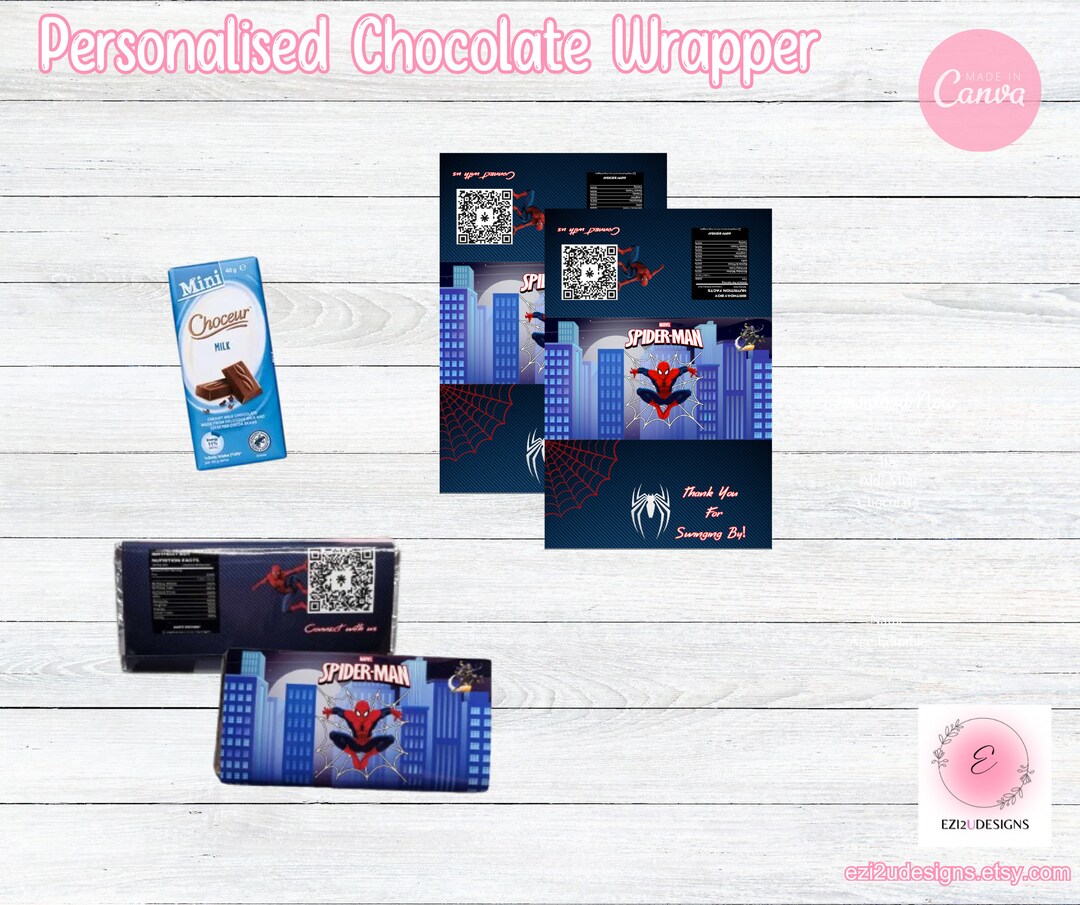 Spiderman Aldi Chocolate Wrapper Spiderman Wrapper Spiderman Chocolate ...