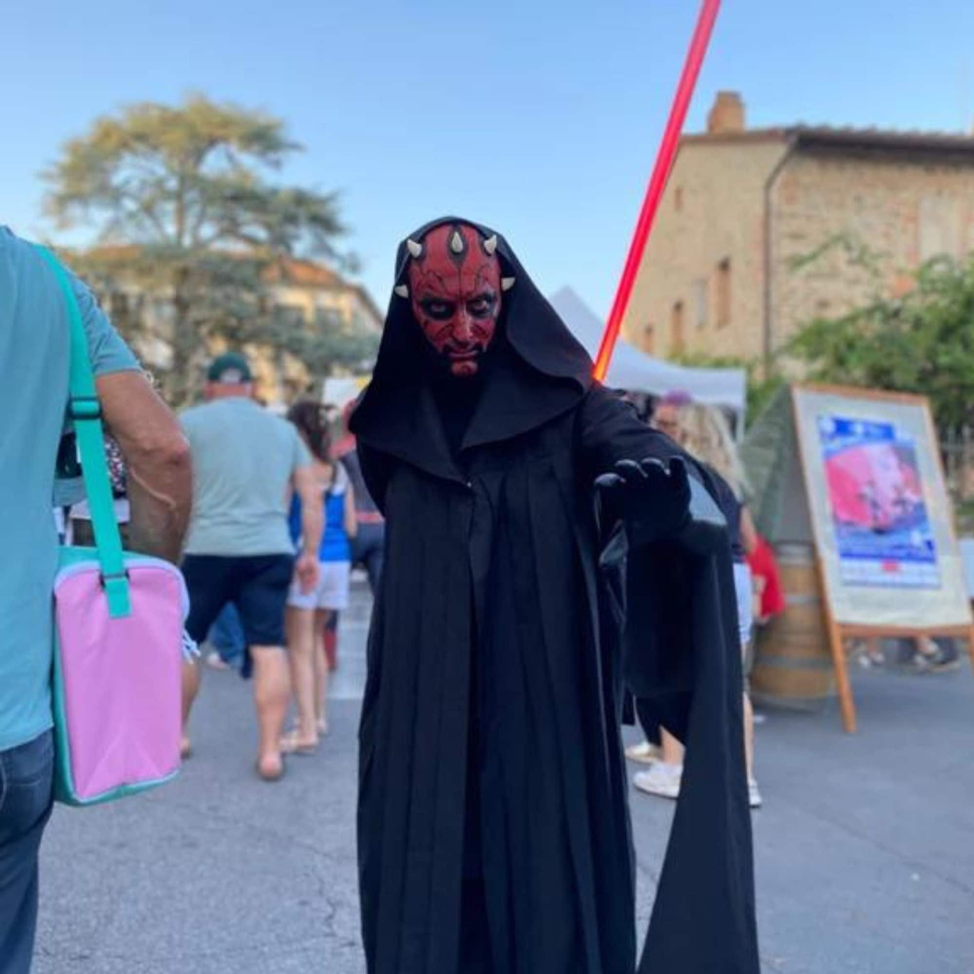 Darth Maul Cosplay Costume, Hooded Robe Sith Lord Cosplay, Star Saga ...