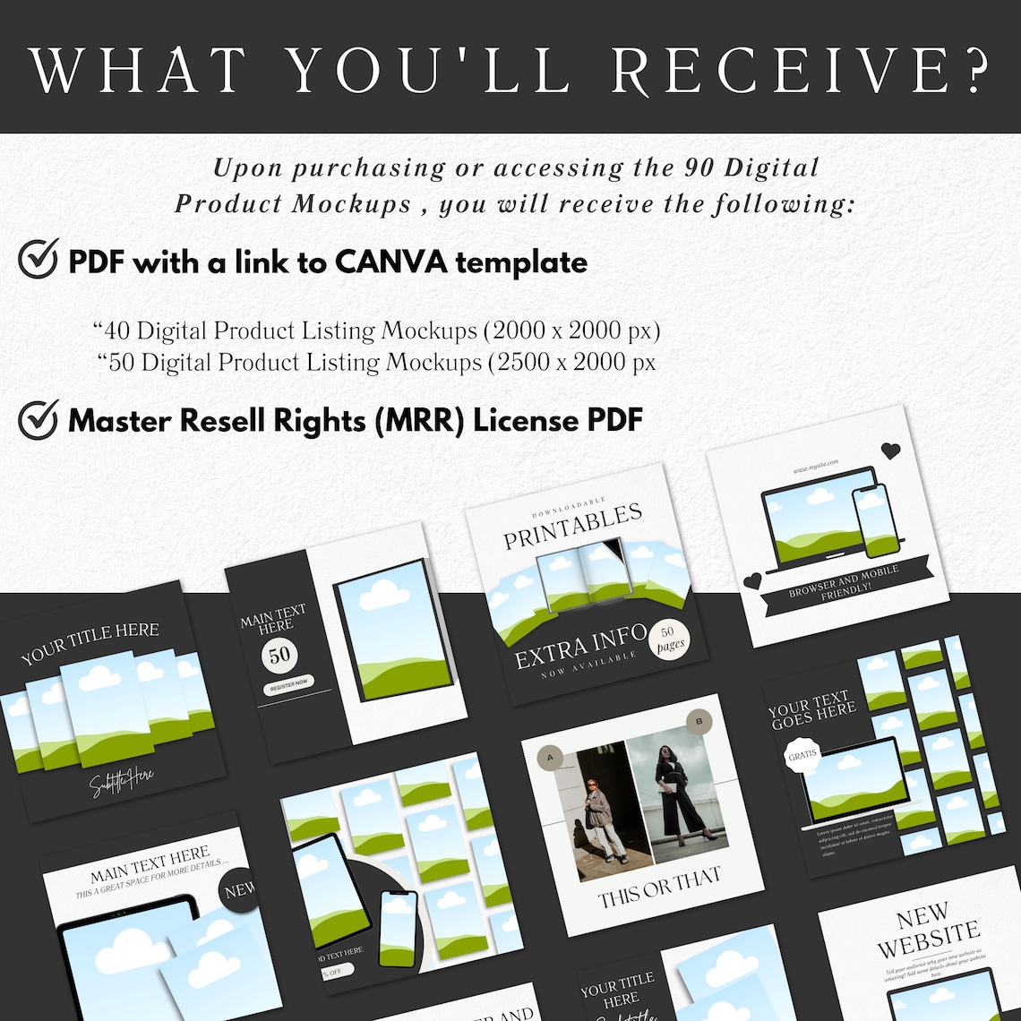 PLR Digital Mockups Master Resell Rights PLR Digital Products Done for ...