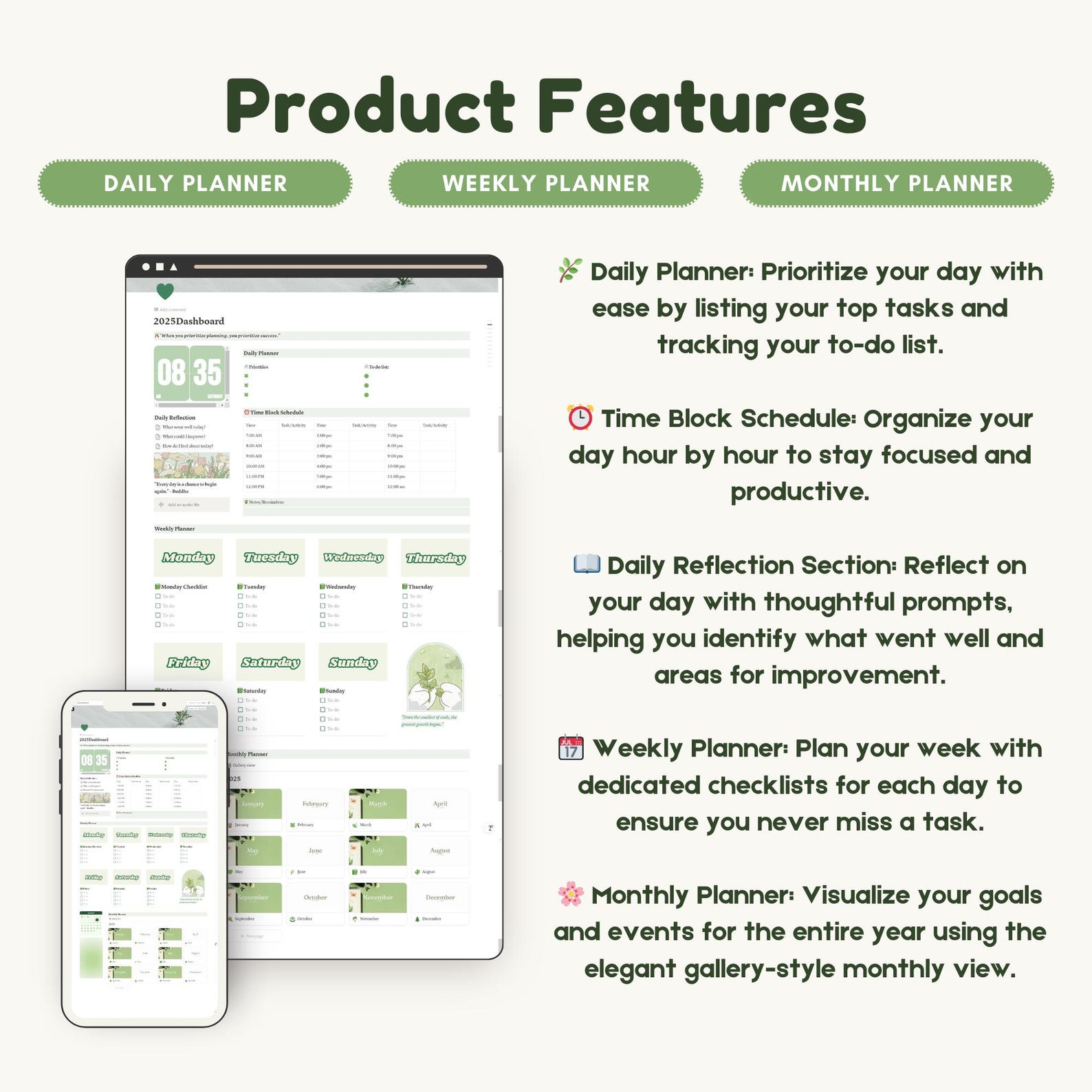 2025 Notion Planner Template PLR + MRR | Digital Product for Etsy ...
