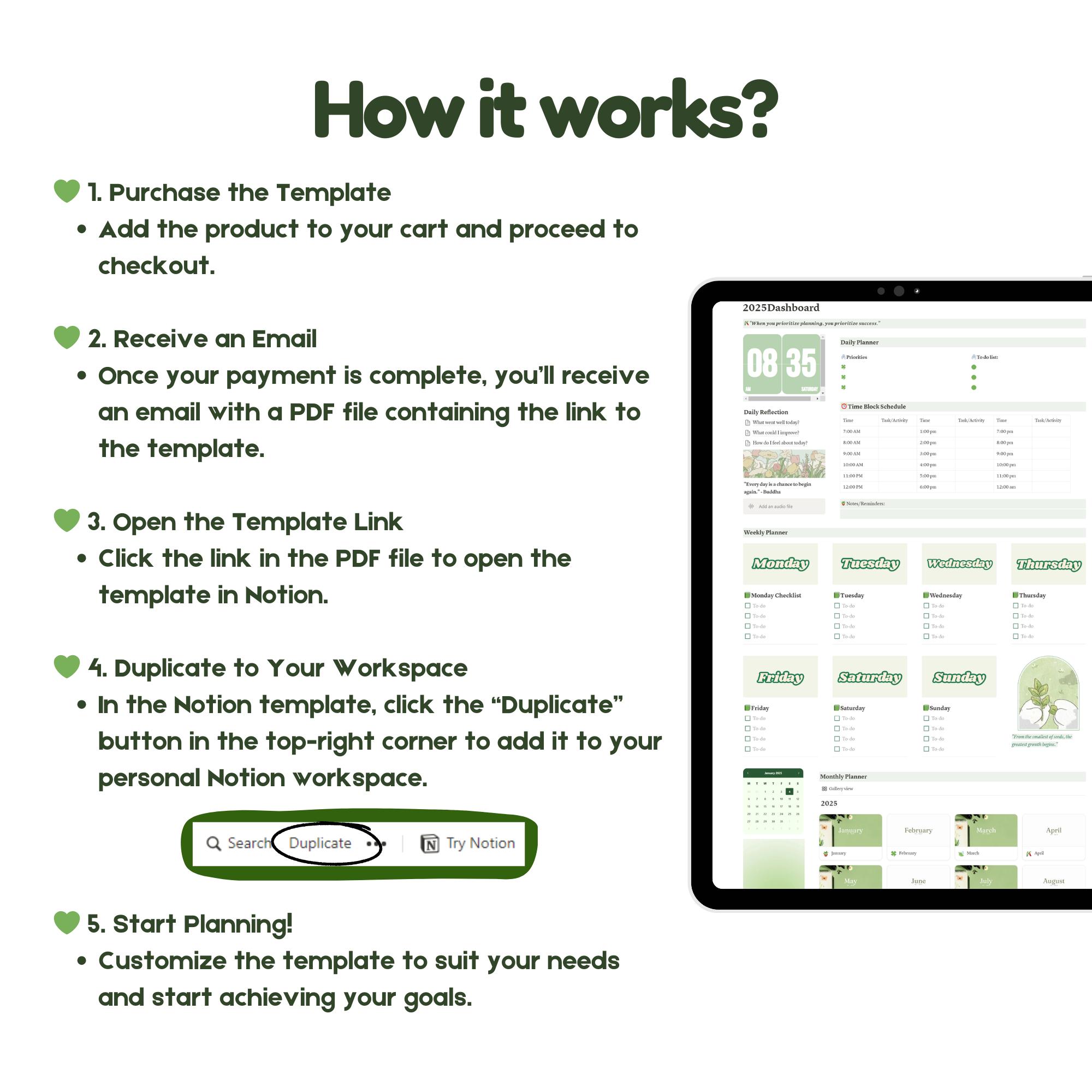 2025 Notion Planner Template PLR + MRR | Digital Product for Etsy ...