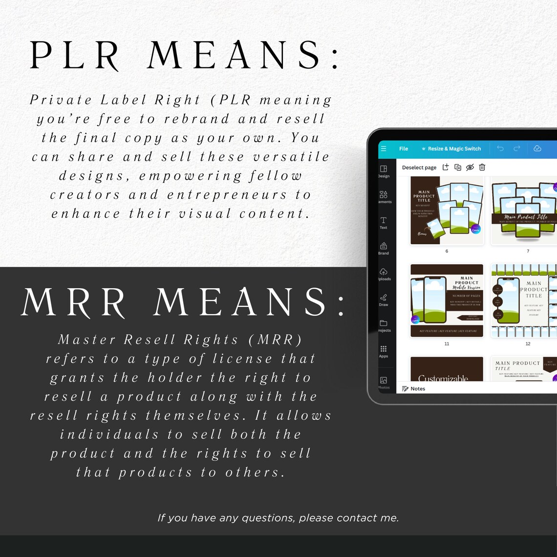 PLR Digital Mockups Master Resell Rights PLR Digital Products Done for ...