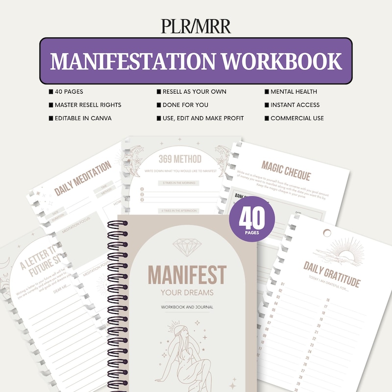 Plr Workbook for Women - Etsy UK