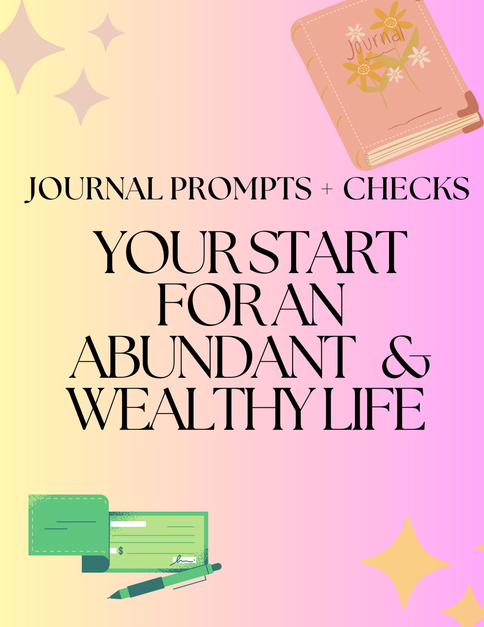 Printable Checks for Manifesting Money, Editable Money Manifestation ...