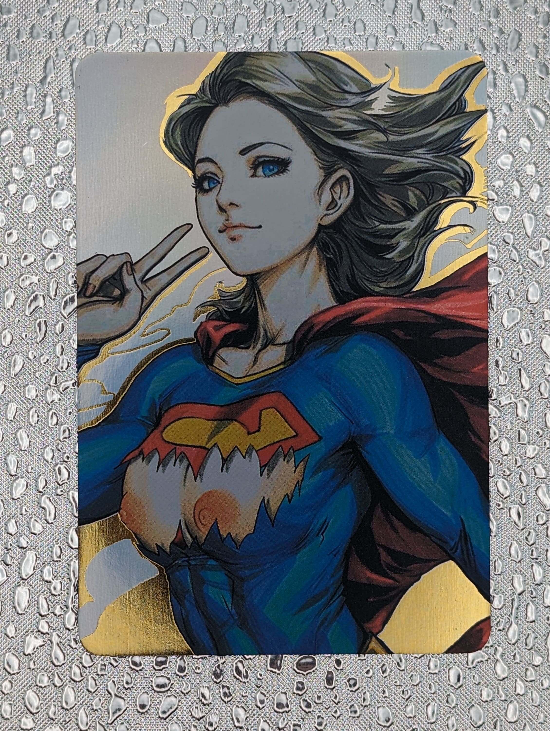 Supergirl Superheroine Waifu Card CCG - Etsy
