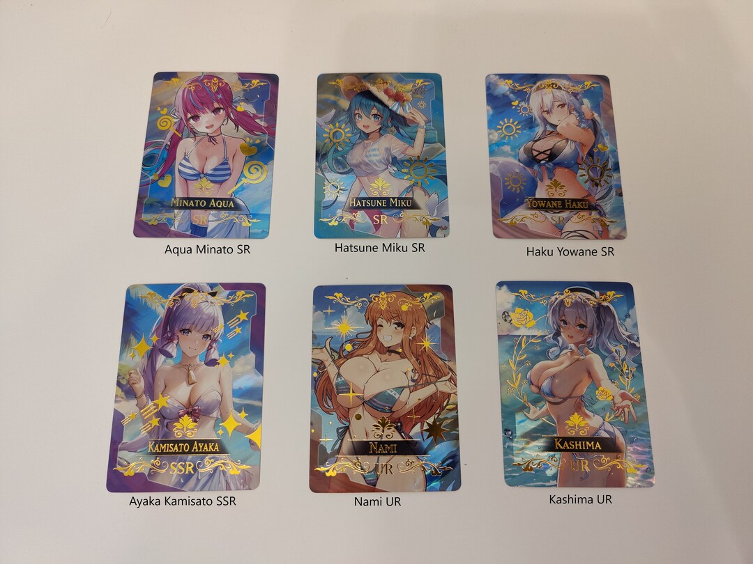 Choose Your Waifu Goddess Anime Doujin Waifu Card Swimsuit Sr Ssr