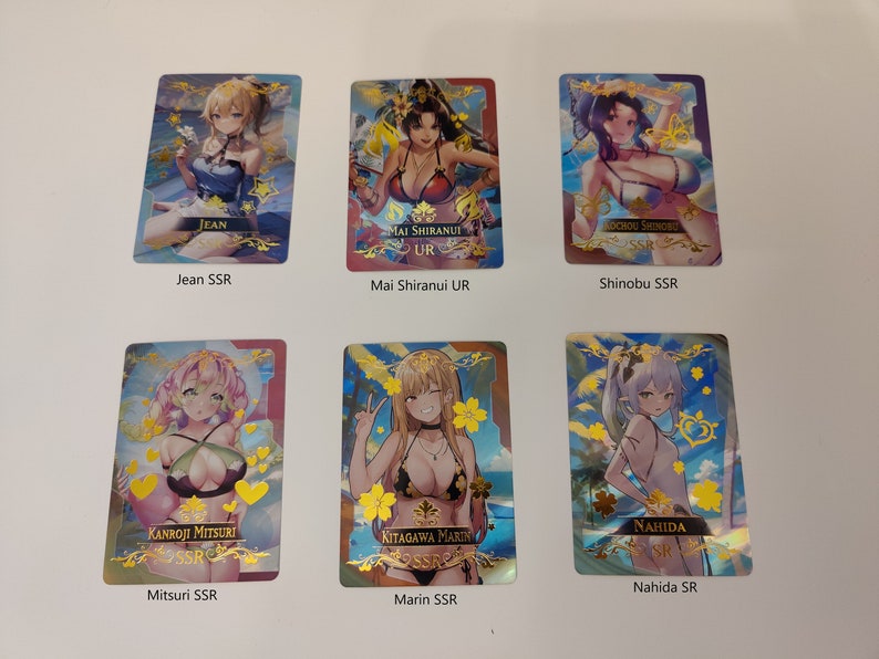 Choose Your Waifu Goddess Anime Doujin Waifu Card Swimsuit Sr Ssr Ur