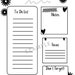 Printable to Do List, Task List, Organized List, Cute to Do List ...