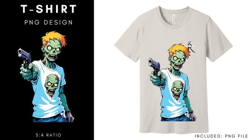 Zombie Apocalypse PNG File for T-shirt Printing - High-resolution ...