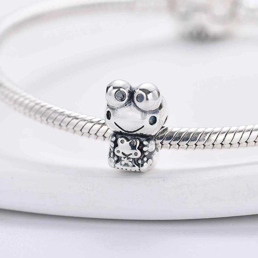 Hello Kitty Sanrio Kuromi Melody Big-eyed Frog Charms Silver 925 ...
