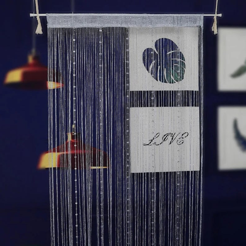 Crystal Beaded String Curtain, Salon Wedding Decor, 1x2 M - Etsy