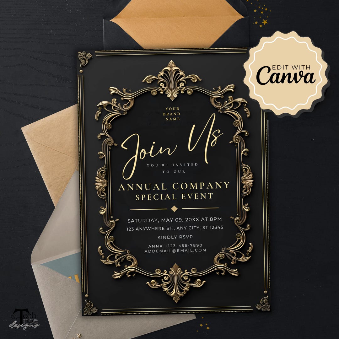 Business Luncheon Invitation Template | Corporate Dinner & Business ...