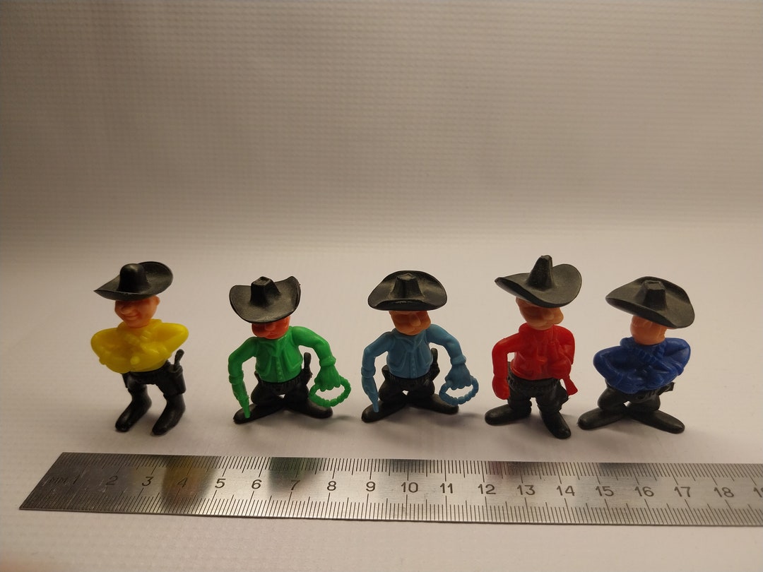 1983 Vintage Kinder Toy Minifigures - Cowboys (kennung RP) - Etsy