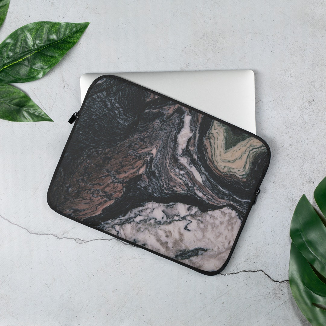 Marble Universe Grey Pastel Aesthetic Laptop Sleeve - Etsy