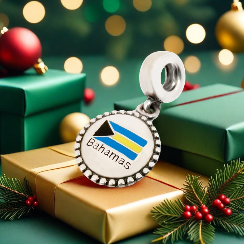 Pandora Bahamas Flag Exclusive Charm,dangle Charms,charms for Bracelets ...
