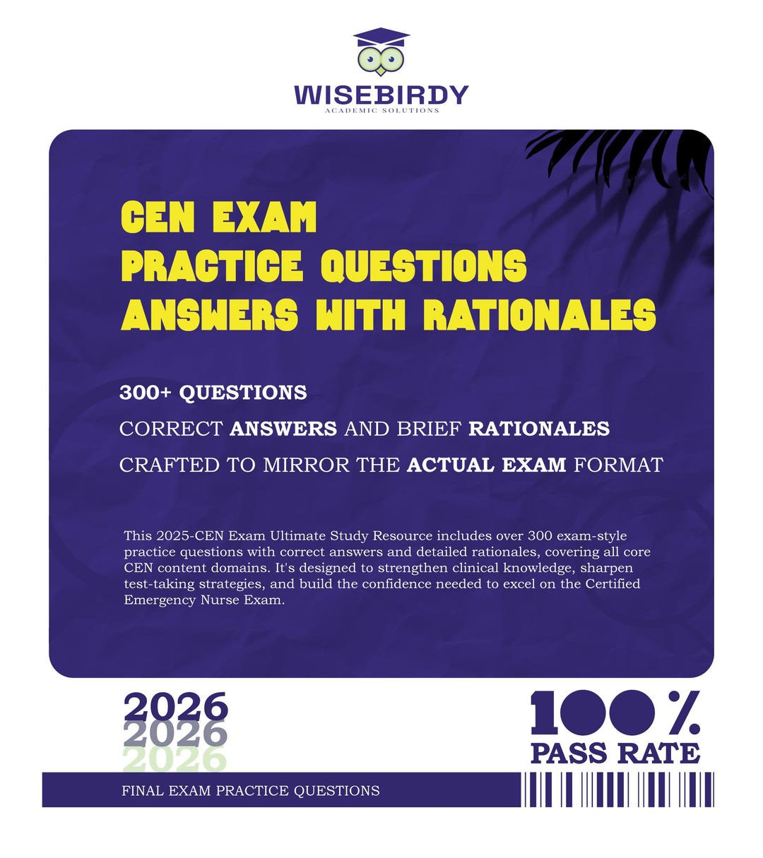 CEN Exam Prep Guide: 2 CEN Proctored Tests 2025 | Instant PDF Download ...