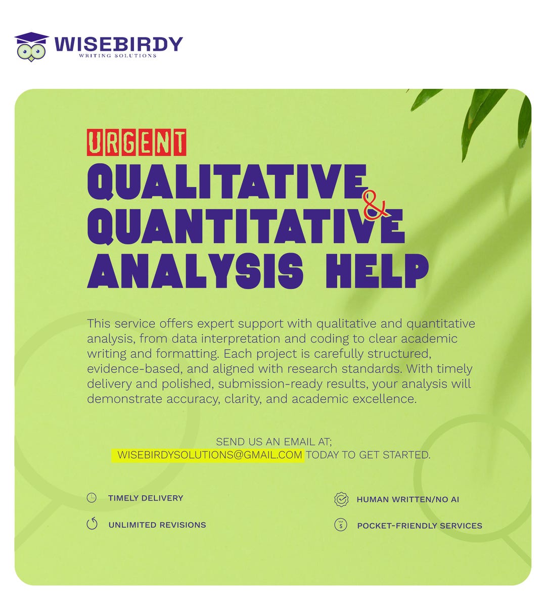 Qualitative & Quantitative Analysis Help | Data Interpretation ...