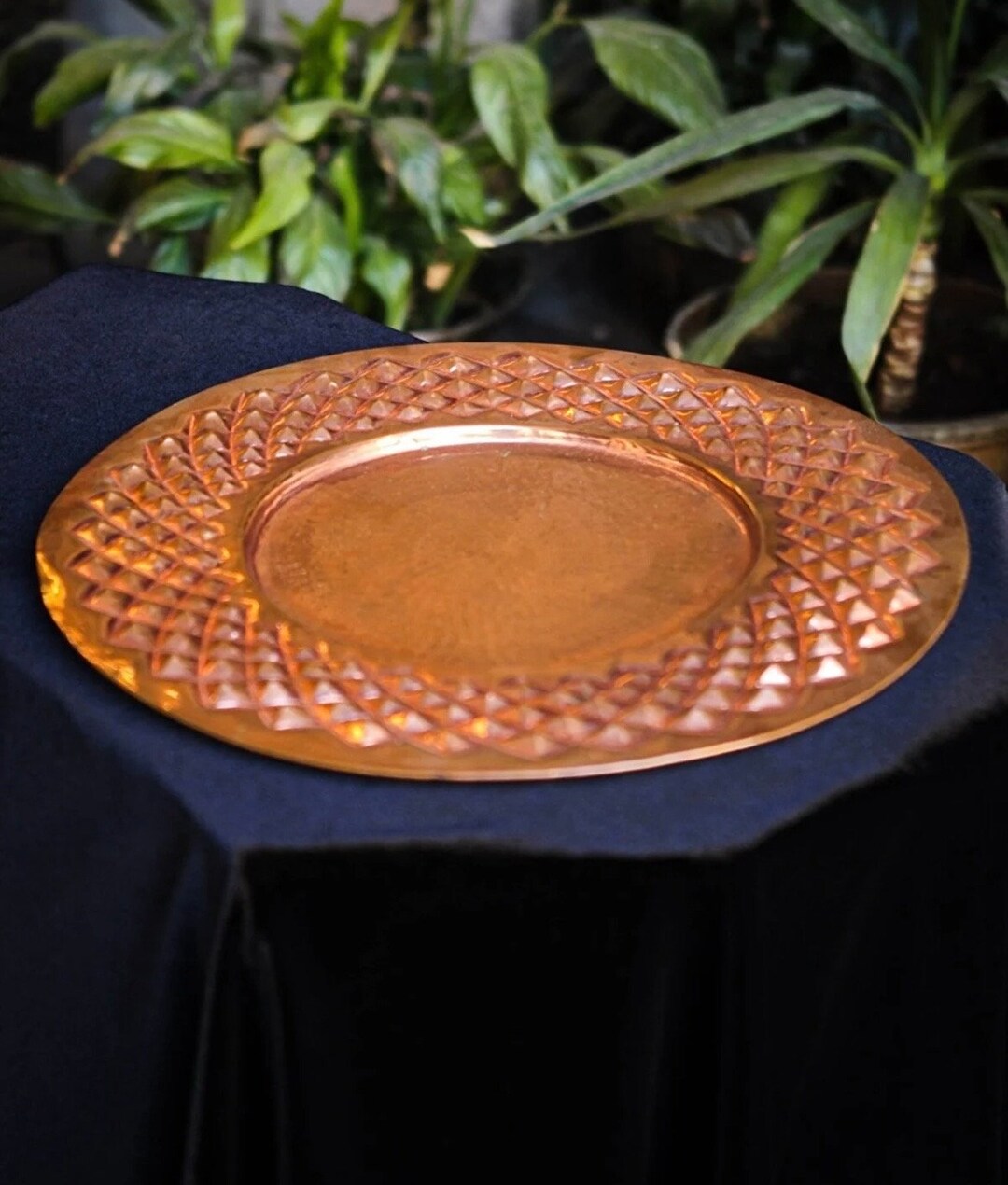 Embossed Copper Tray: Add a Stylish Touch to Your Kitchen. - Etsy