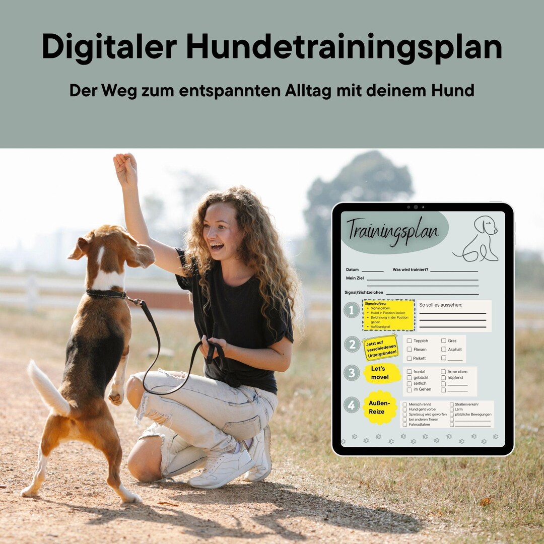 Digital Dog Training Plan to Fill Out - Etsy