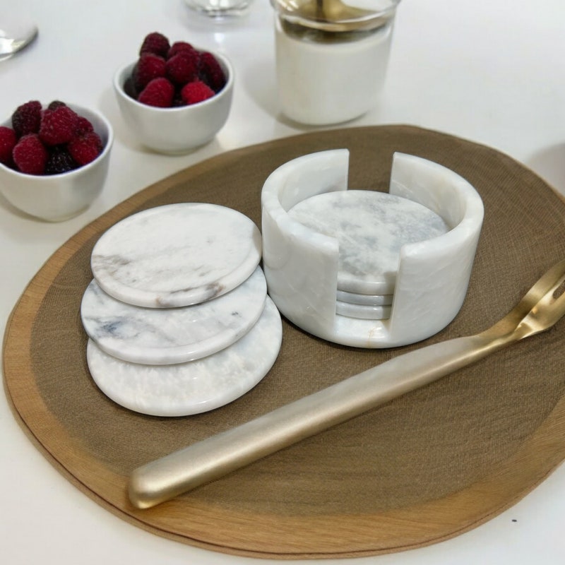 Marble Coasters - Etsy
