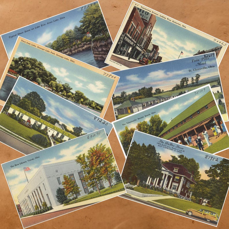 450+ Vintage Ohio Postcard Collection: Landmarks & Scenery (300 DPI ...