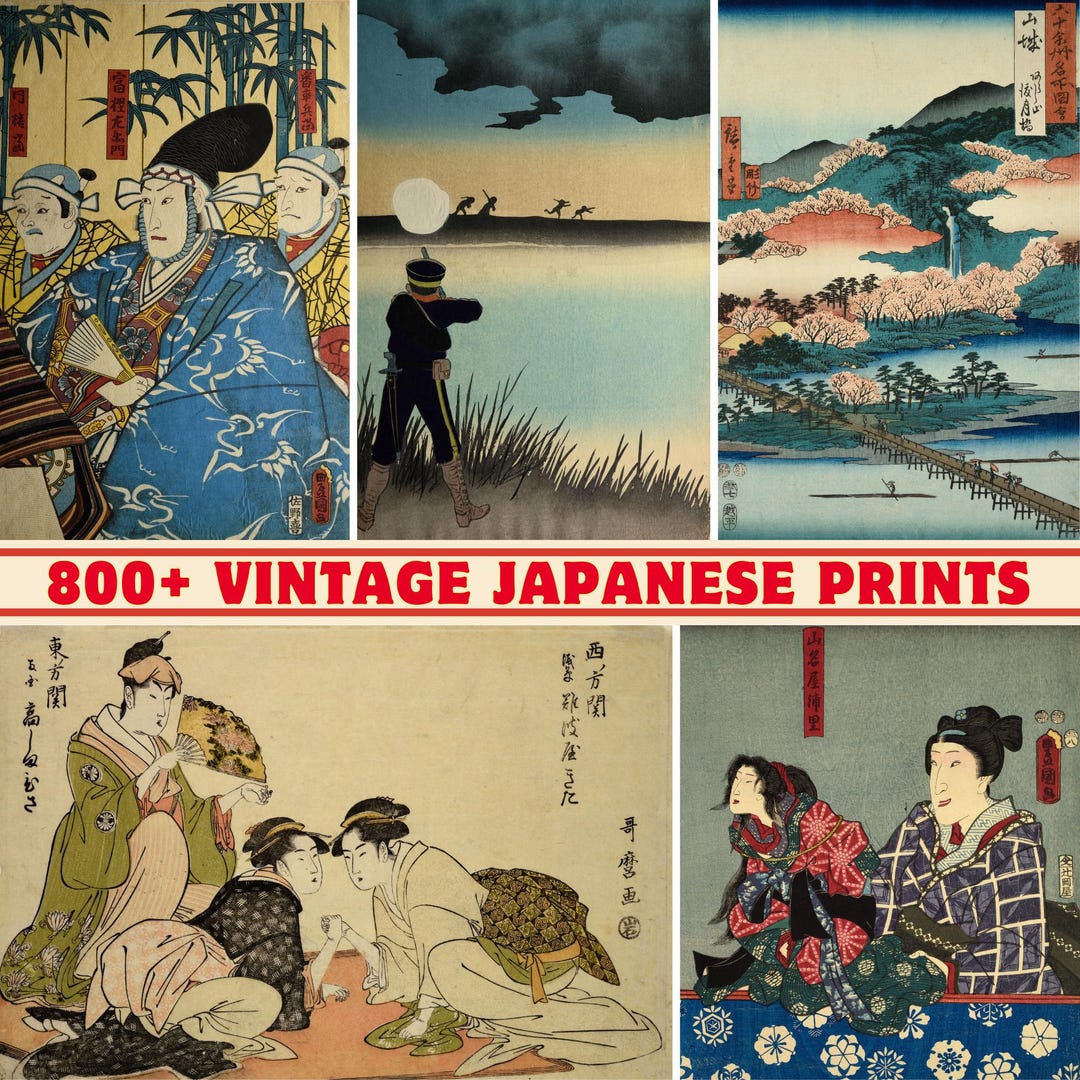 800+ Vintage Japanese Prints Collection: High-quality | 300 DPI ...