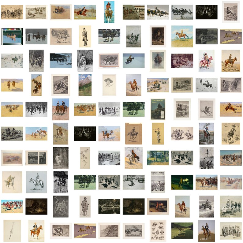 Frederic Remington Art Collection: 450+ Western Art Prints (digital ...