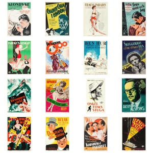 Vintage Movie Poster Collection: 278 Classic Film Prints (300 DPI ...