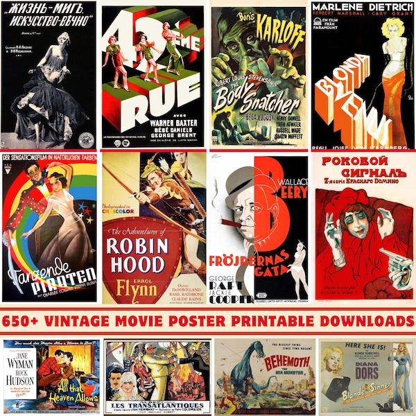 Classic Movie Poster - Etsy