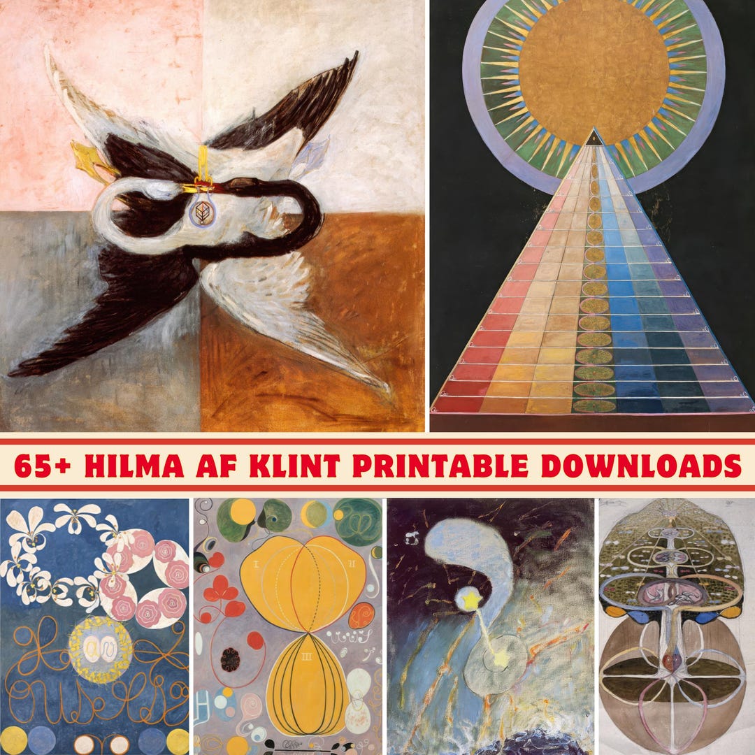 Hilma Af Klint Art Collection: 65+ High-res Abstract Prints (digital ...