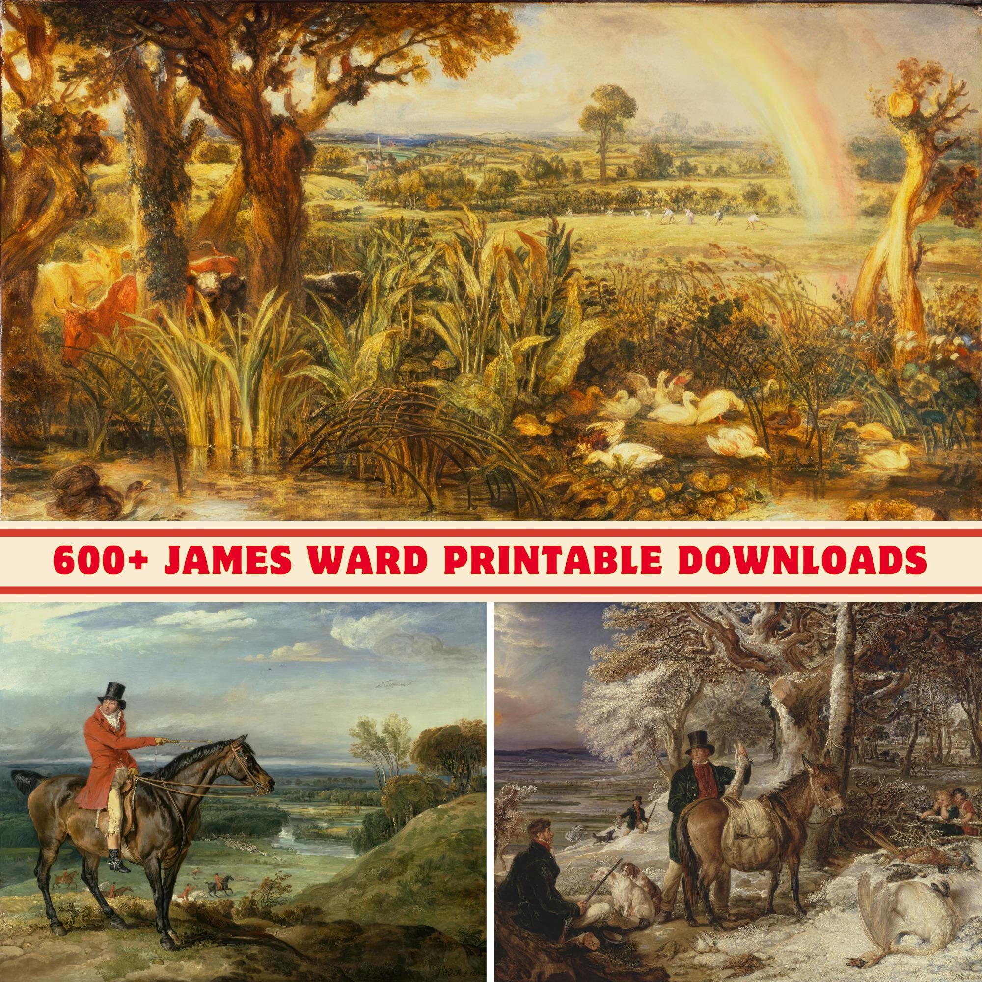 James Ward Art Collection: 600+ High-res Romantic Animal Paintings ...