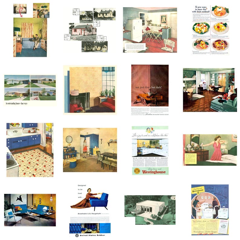 Vintage House & Garden Postcard Collection: 300 DPI Printable (PDF ...