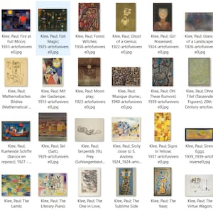 1300+ High-res Paul Klee Art Collection | 300 DPI Printable | Digital ...