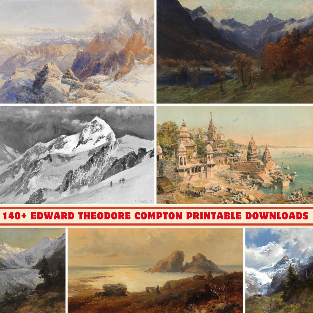 Edward Theodore Compton Art Collection: 140+ High-res Landscape Prints ...